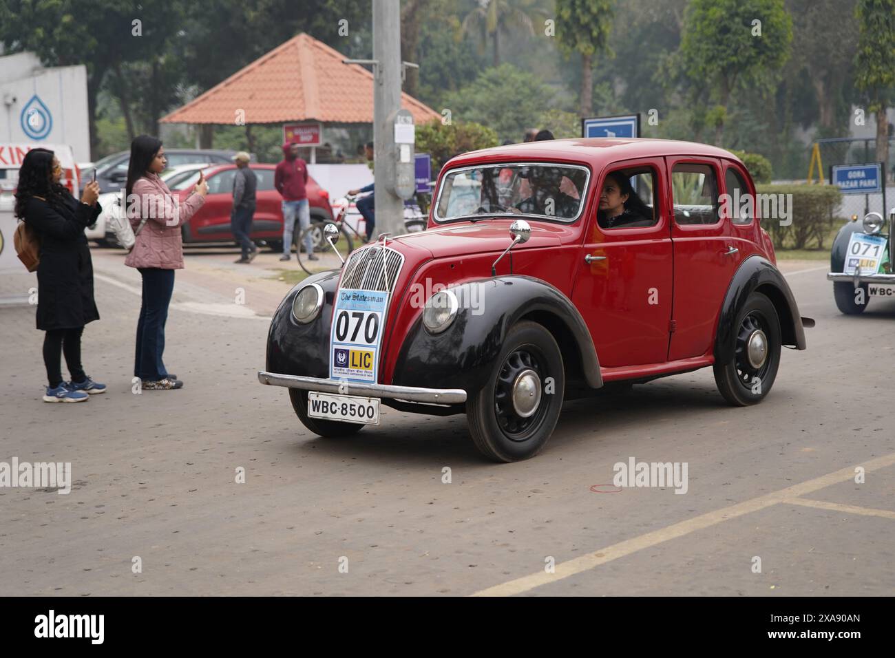 1948 Morris Eight car with 800 cc and 4 cylinder engine. India WBC 8500 ...