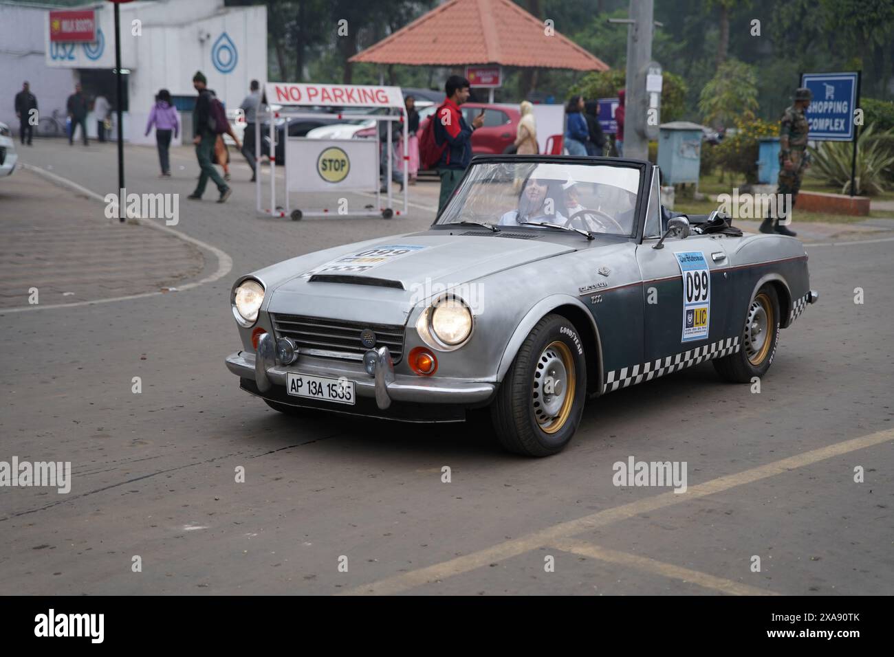 1966 Datsun 1600 car with 1600 cc engine. India AP13A 1535 Stock Photo ...