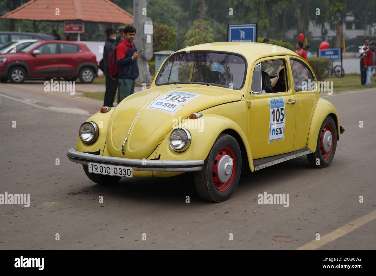 1971 Volkswagen car with 1300 cc engine. India TR01C 0330 Stock Photo ...