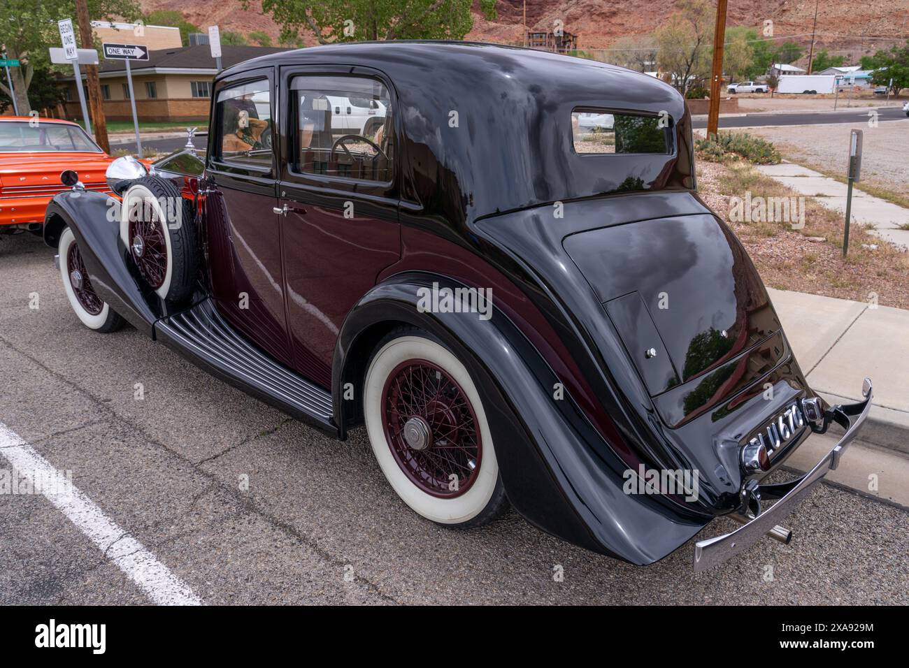 A restored 1930s pre-War Rolls Royce Phantom at the Moab Rotary Car ...