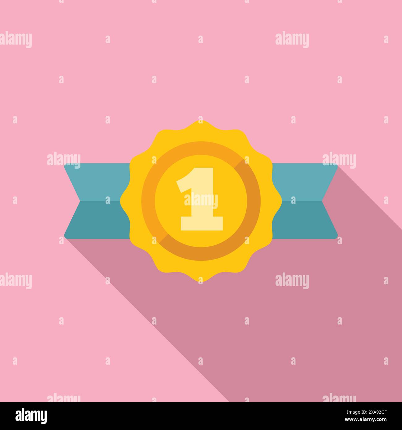 Celebrating success with a prominent symbol of achievement, signifying ...