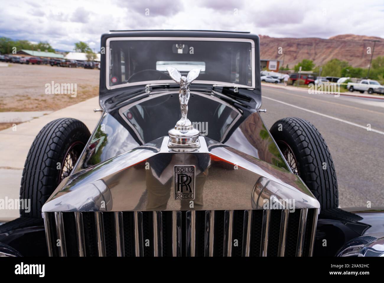 A restored 1930s pre-War Rolls Royce Phantom at the Moab Rotary Car ...