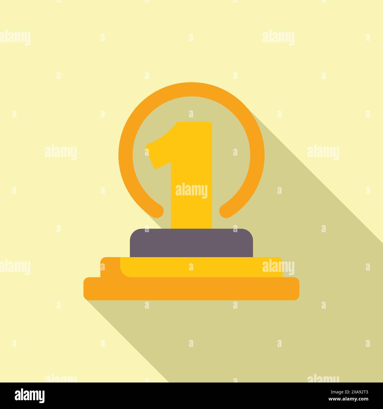 Golden number one standing Stock Vector Images - Alamy