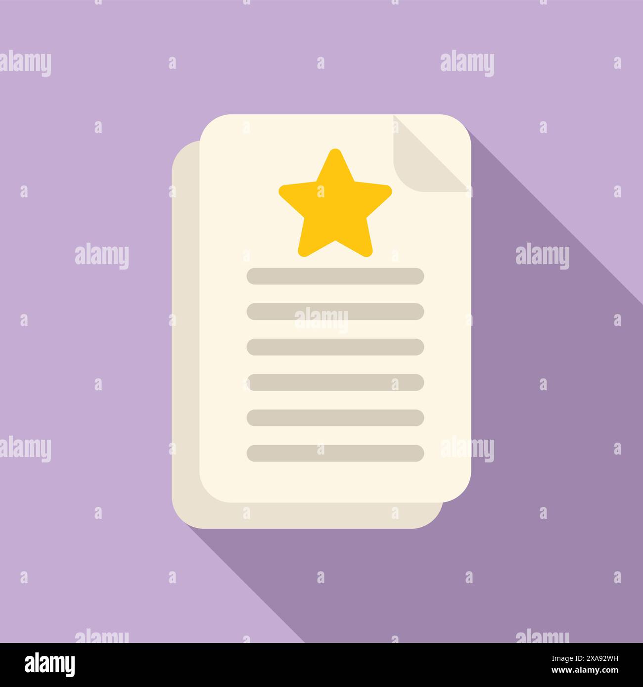 Representing success and achievement, a document featuring a prominent ...