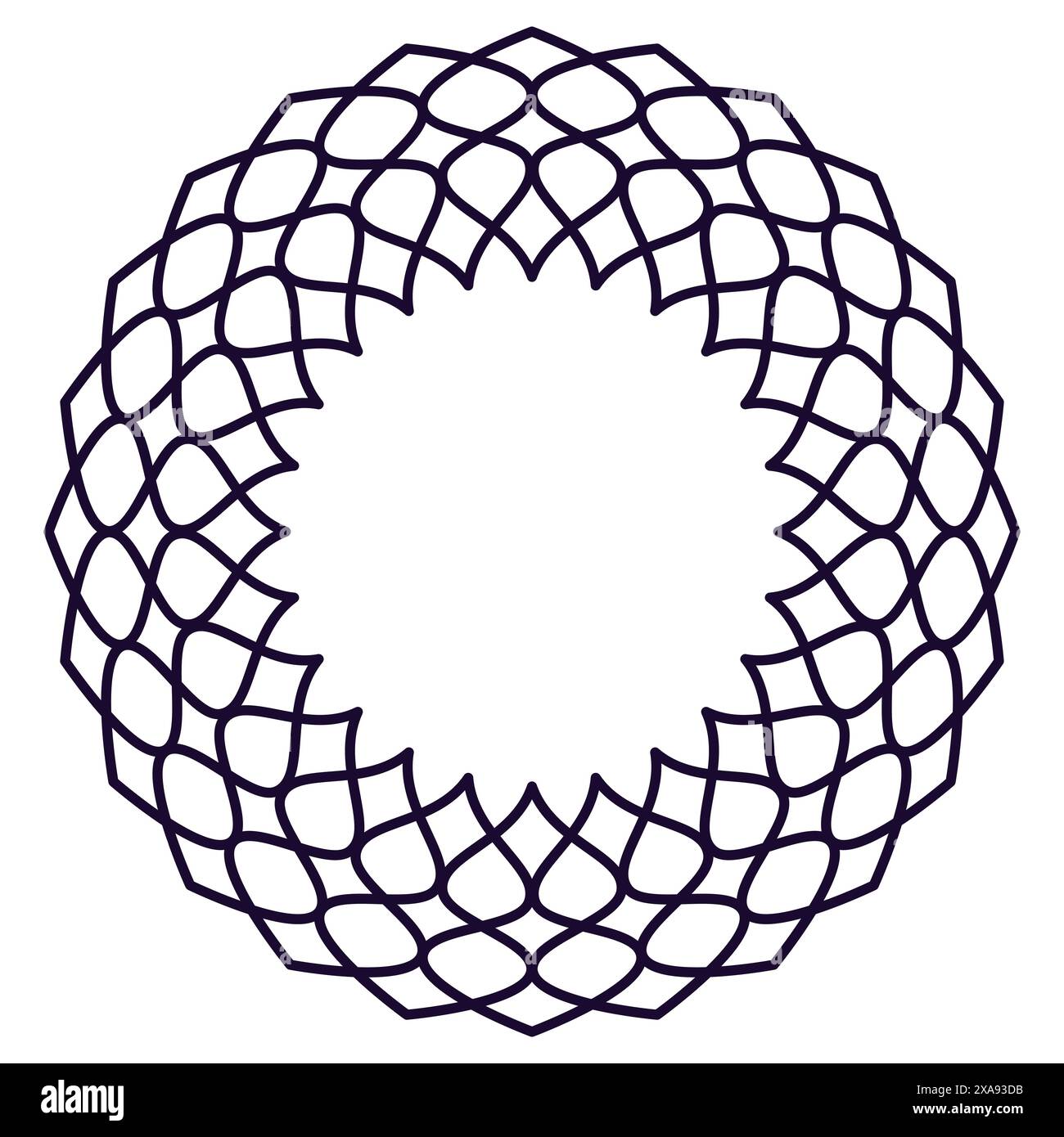 Black line lattice pattern Abstract vector illustration Isolated on ...