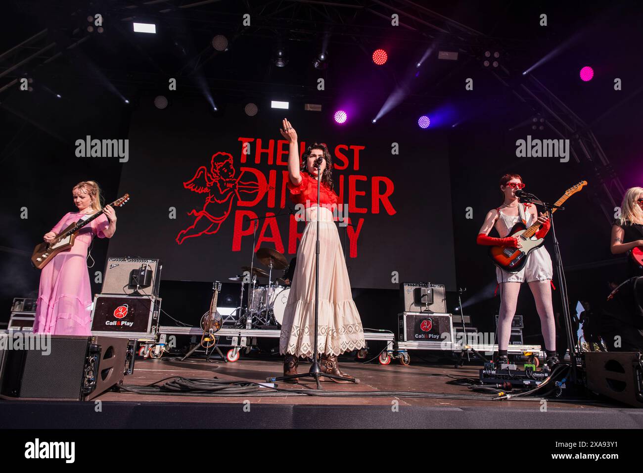 Barcelona, Spain. 2024.05.31. The Last Dinner Party band perform on ...