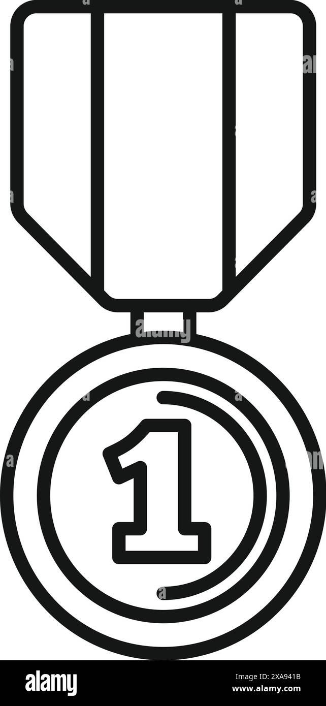 Symbolizing victory and achievement, a medal is being awarded for ...