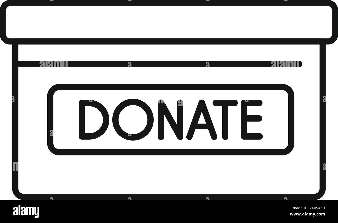 Simple, bold icon representing the act of donating to charity and ...