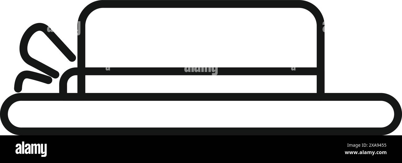 Elegant and classic gentleman bowler hat icon in vintage retro style ...