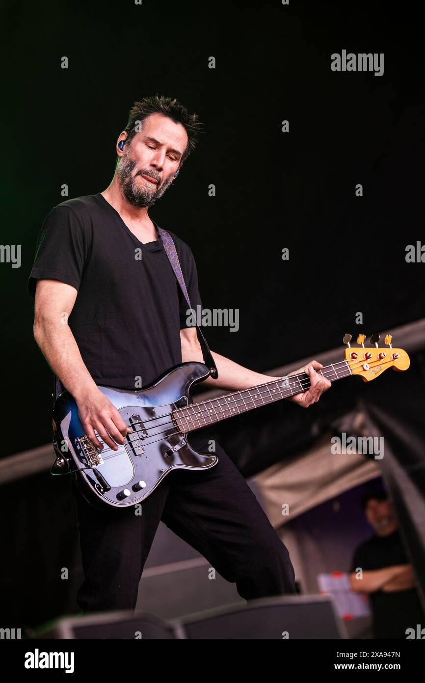 Barcelona, Spain. 2024.05.31. Dogstar (Keanu Reeves band) perform on ...