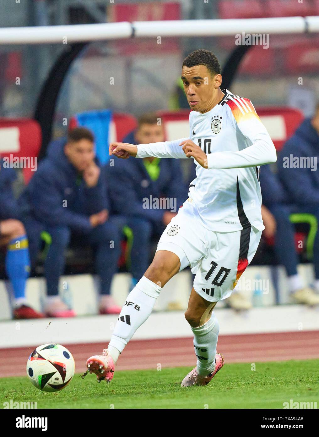 Jamal Musiala, DFB 10 in the friendly match GERMANY, Ukraine. , . on Jun 3, 2024 in Nuernberg ...
