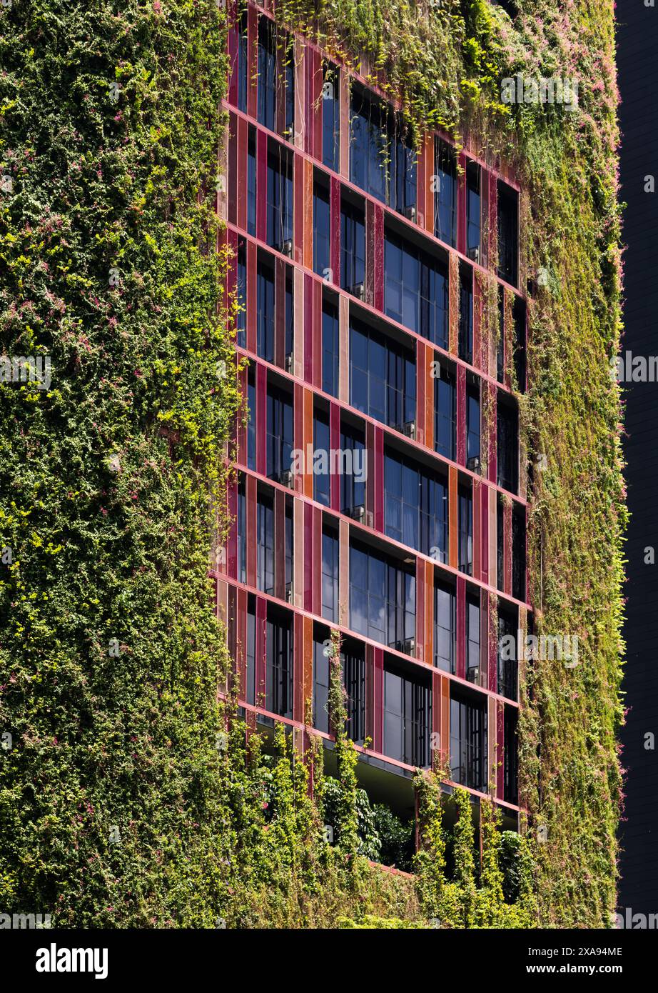 Oasia Hotel Downtown, designed by WOHA Architects incorporating green ...