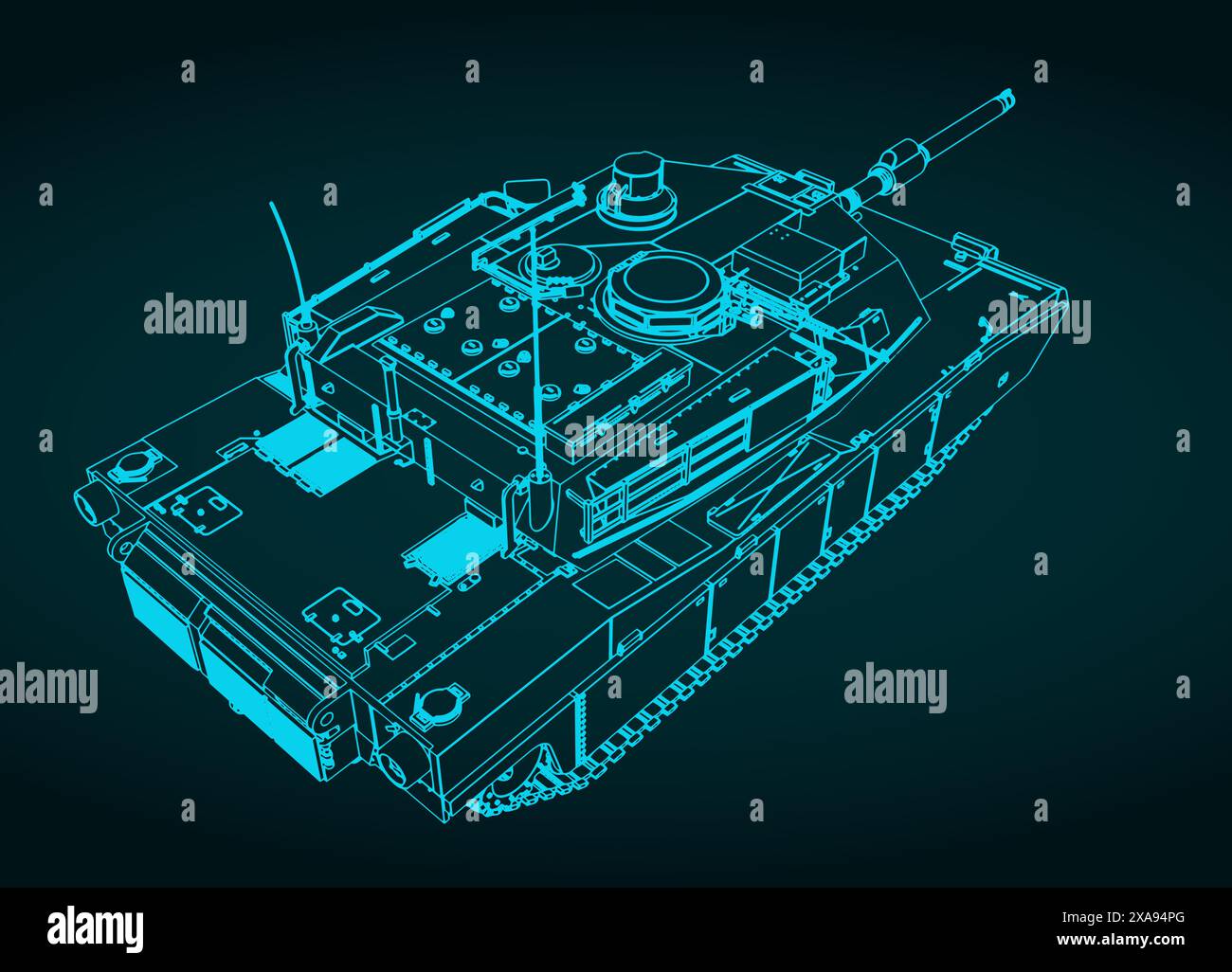 Vector illustration of a stylized armored tank hi-res stock photography and images - Alamy