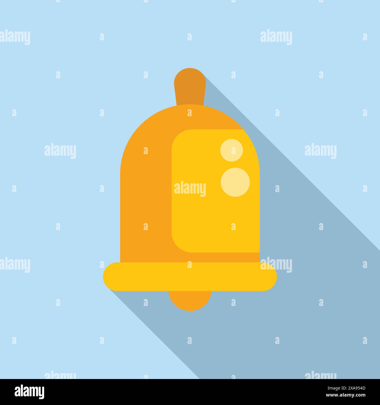 Simple cartoon bell is making noise, possibly signaling an alert on a ...