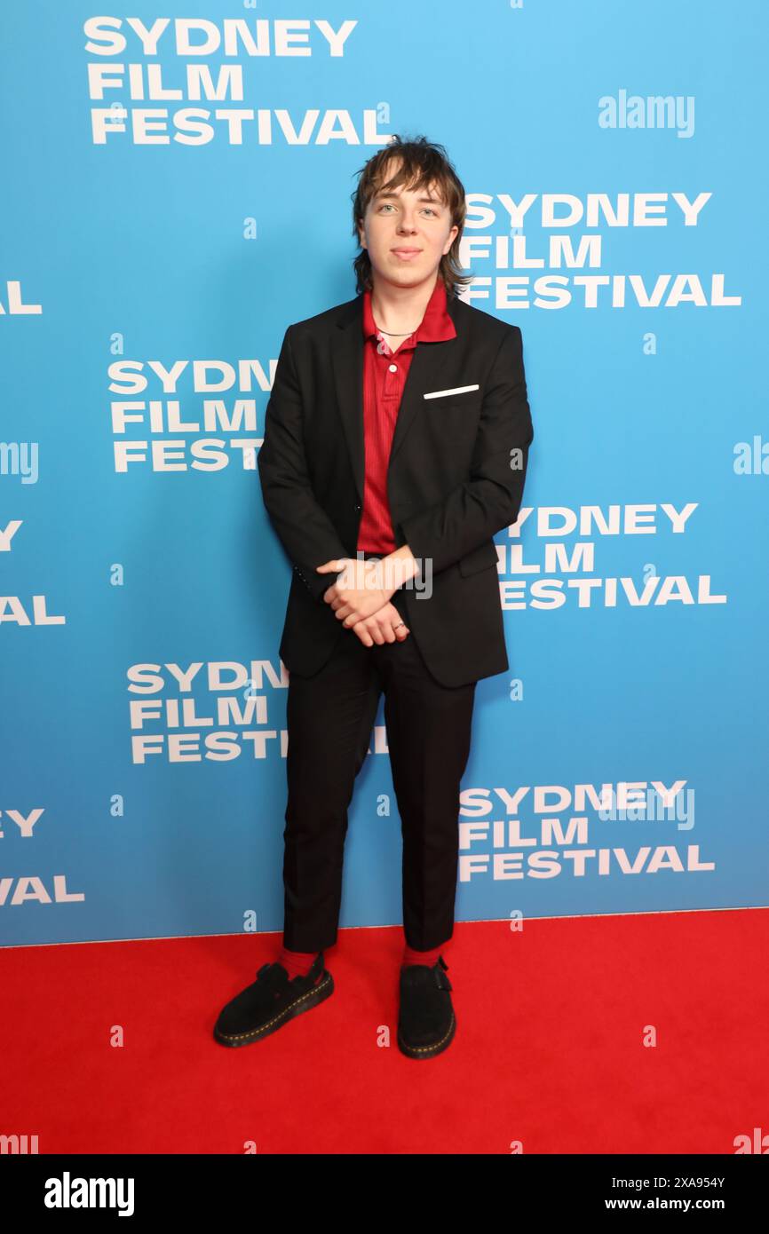 Sydney, Australia. 5th June 2024. Ed Oxenbould arrives on the red carpet for the Sydney Film ...
