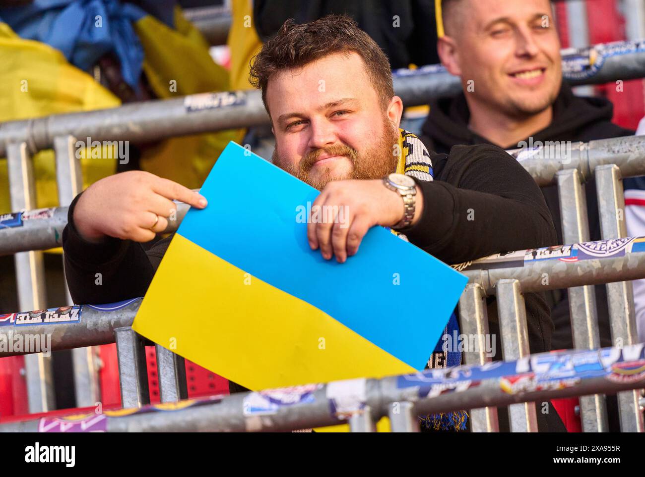 Ukrainian fans in the friendly match GERMANY, Ukraine. , . on Jun 3 ...