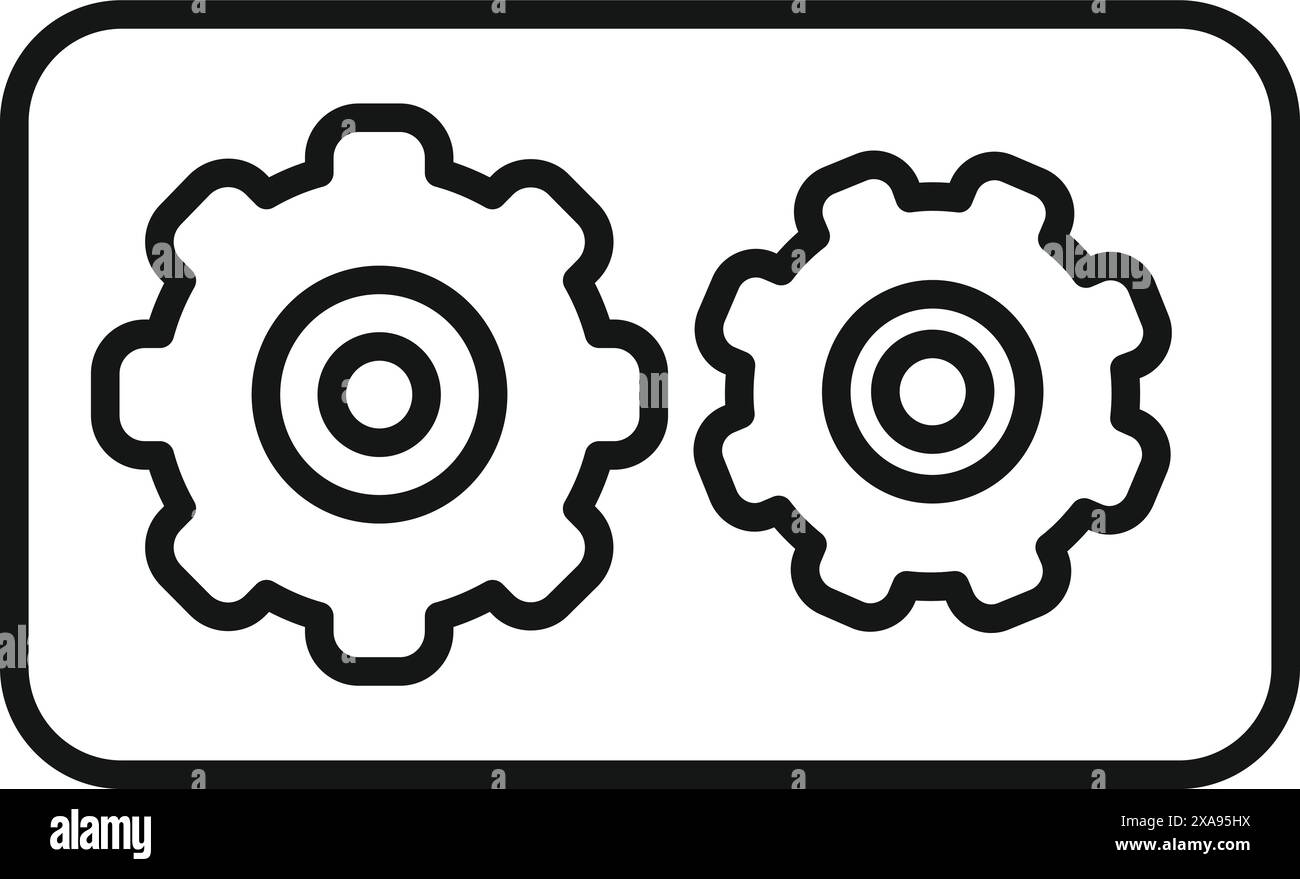 Two gears working in perfect harmony, representing teamwork and ...