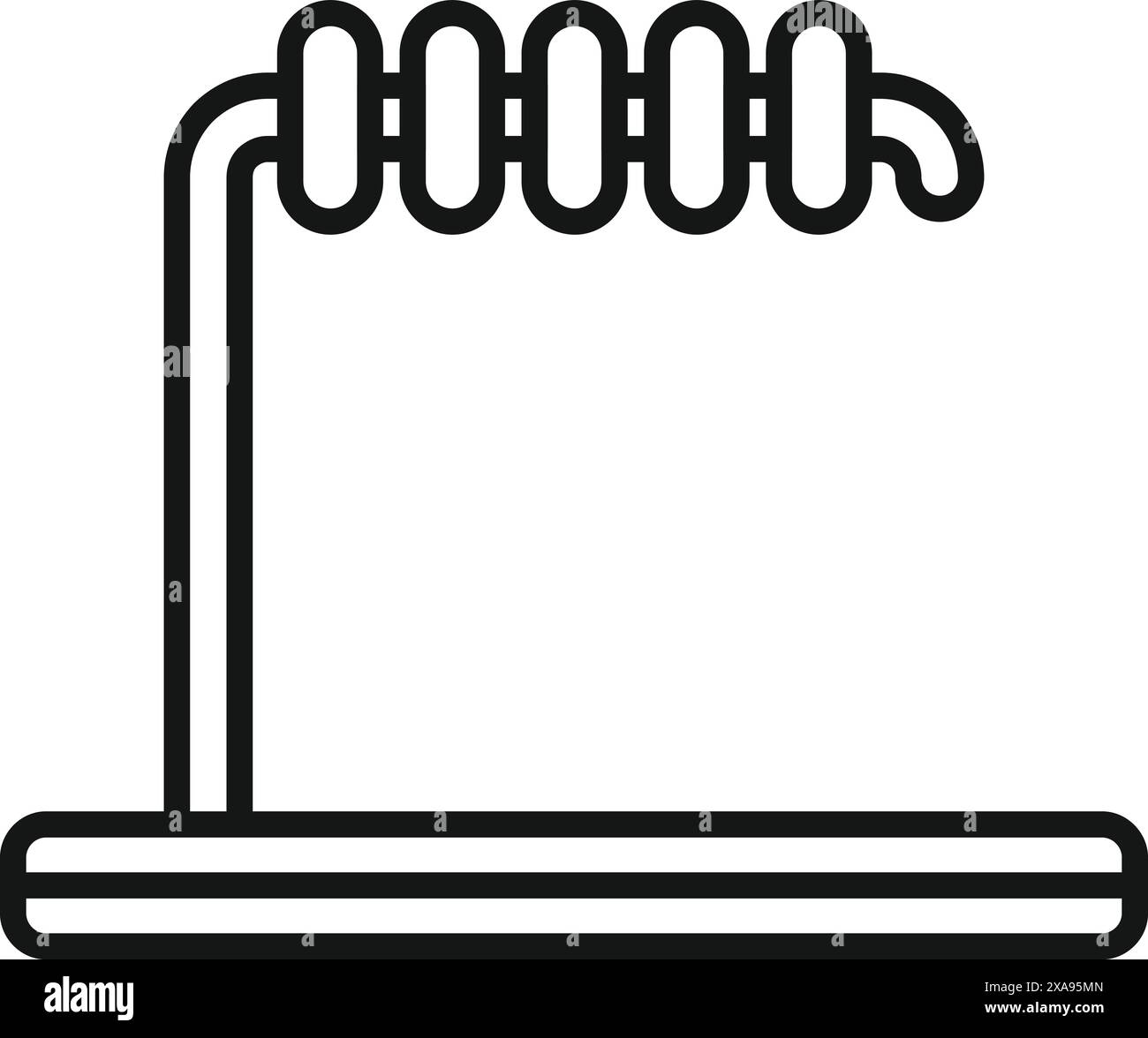 Illustration Of A Simple Wooden Abacus Counting Tool Icon Isolated On A White Background This