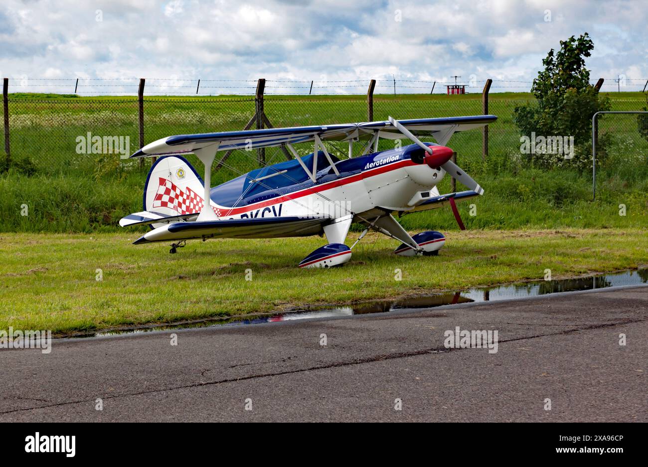 An EAA Acro Sport II aircraft, parked-up during the Kent Strut charity ...