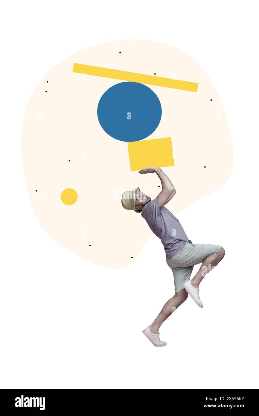 Vertical collage creative picture Cut Out Stock Images & Pictures - Alamy