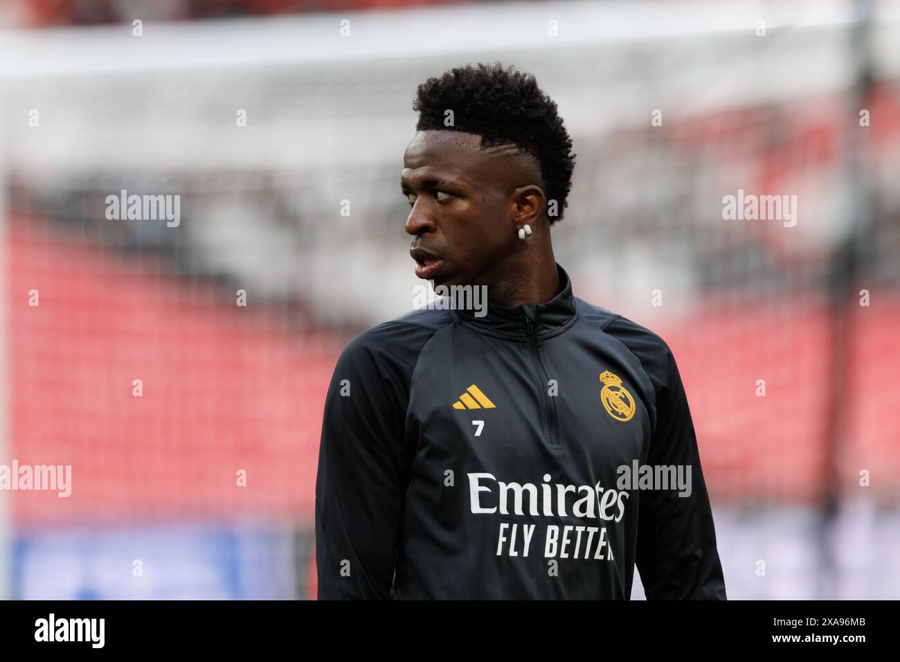 London, UK. 31st May, 2024. Vinicius Junior (Real Madrid) looks on ...