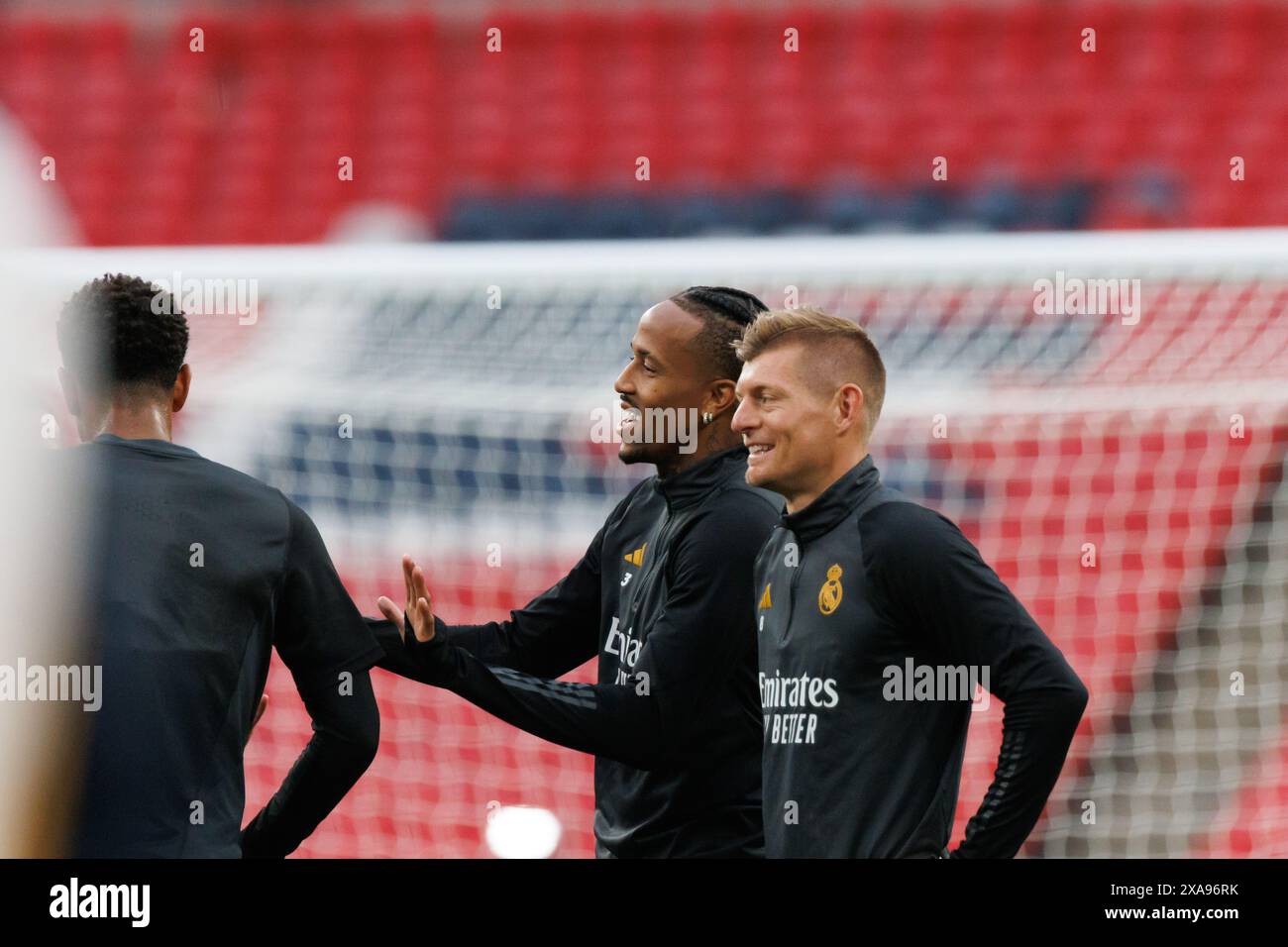 Eder Militao and Toni Kroos (Real Madrid) seen during the Official ...