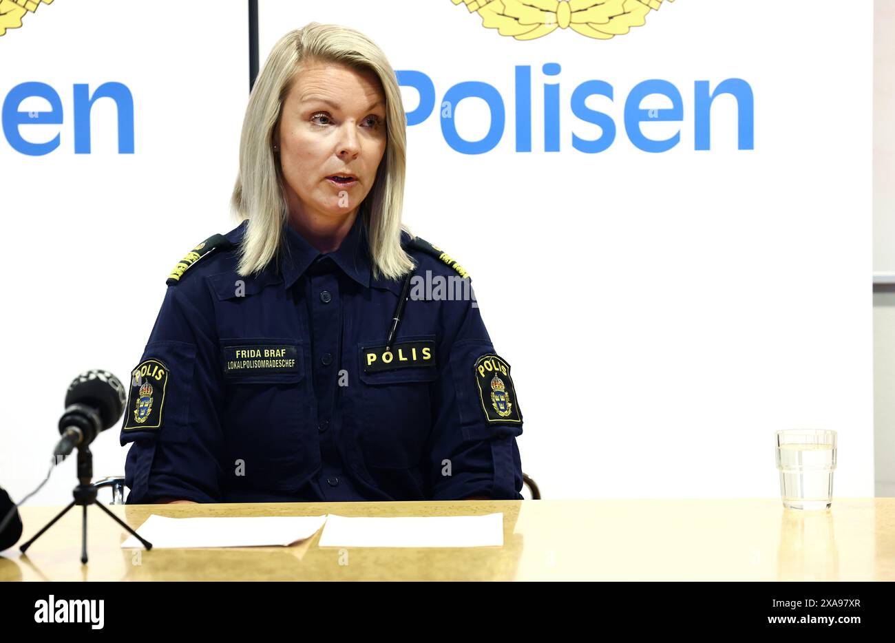 In the picture: Frida Braf. Press conferance, in Norrköping, Sweden ...