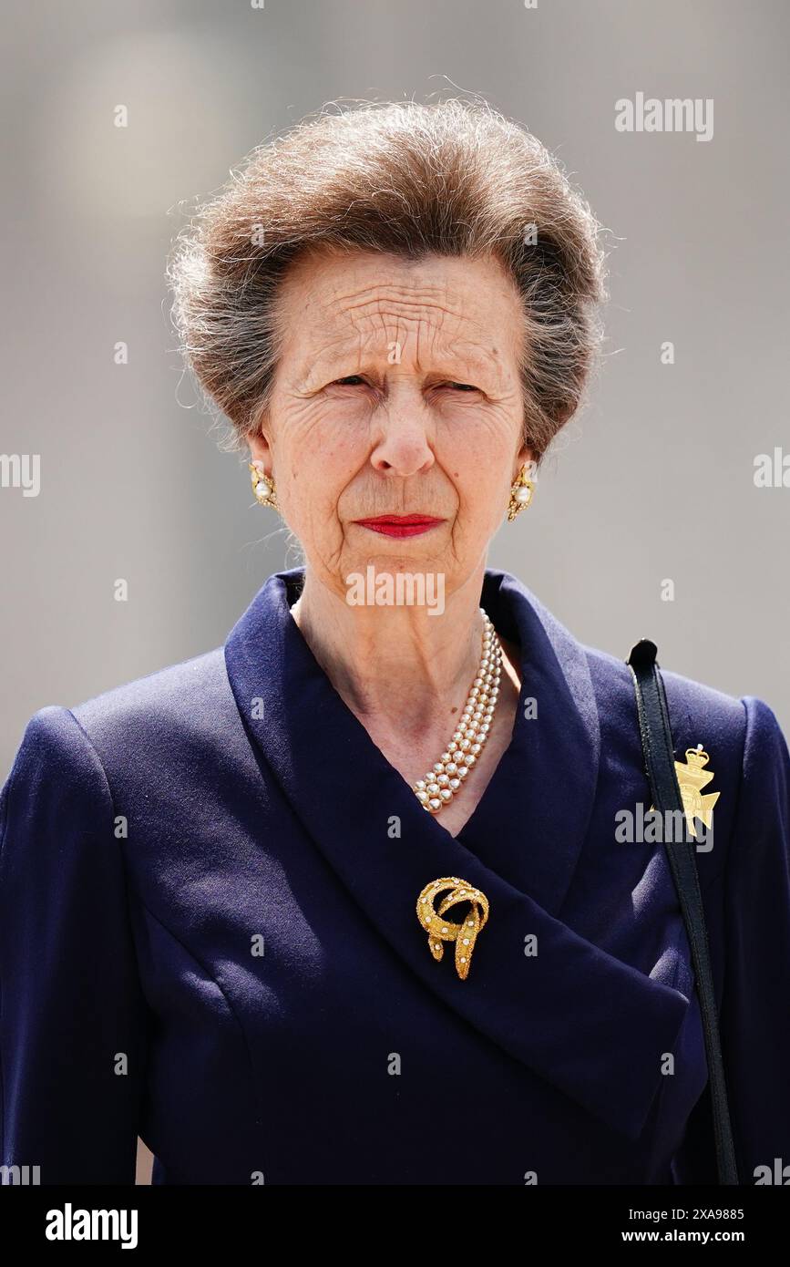 The Princess Royal, Colonel-in-Chief of the Royal Regina Rifles, as she ...