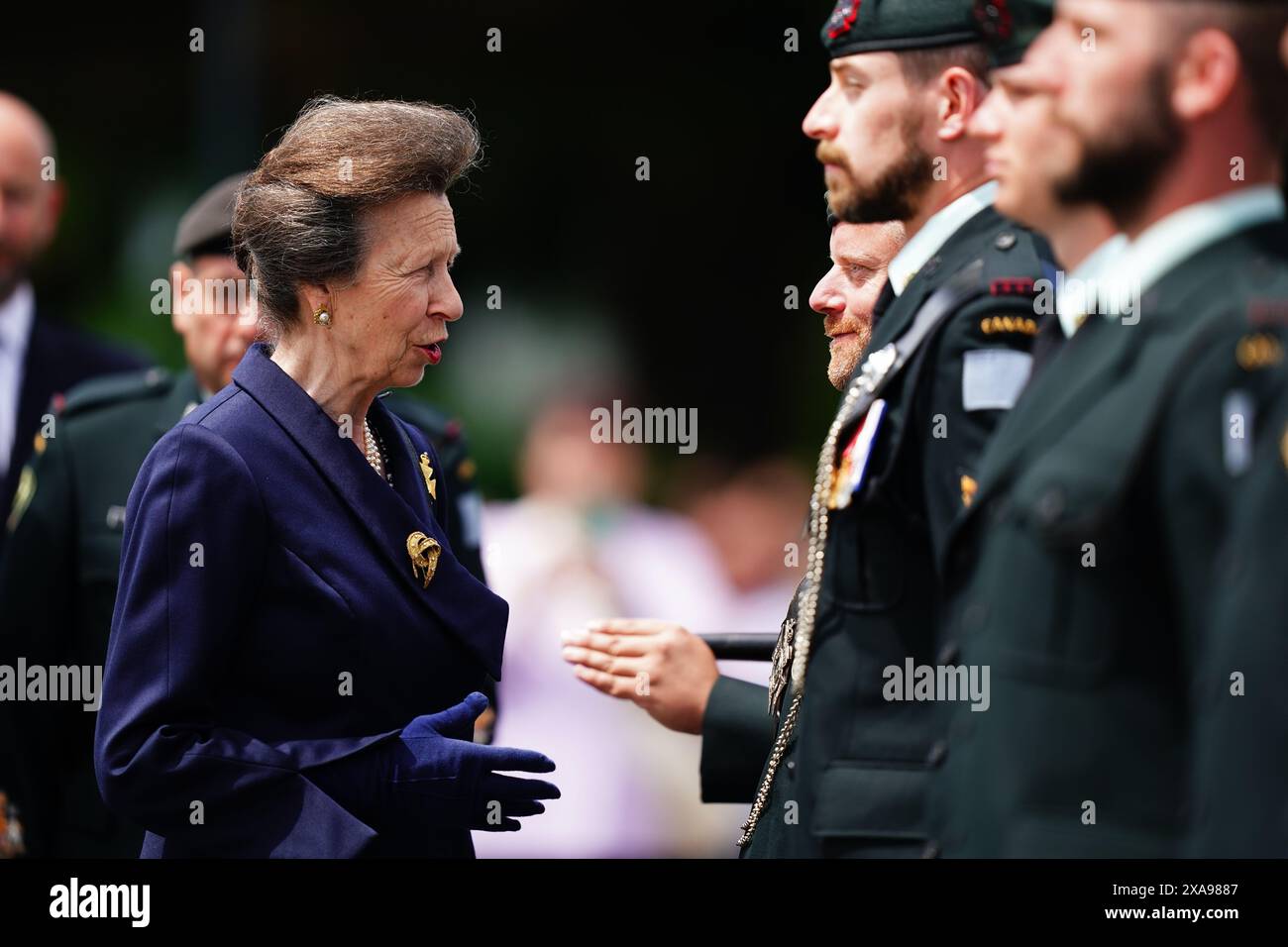 The Princess Royal, Colonel-in-Chief of the Royal Regina Rifles ...