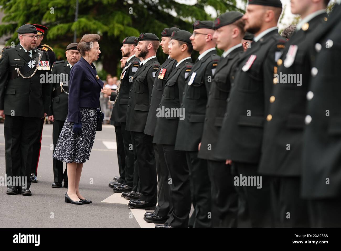 The Princess Royal, Colonel-in-Chief of the Royal Regina Rifles ...