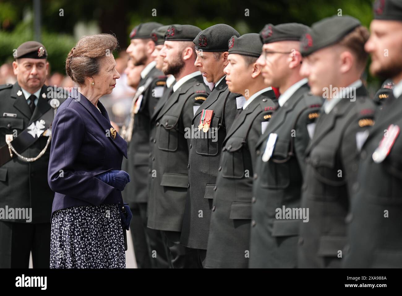 The Princess Royal, Colonel-in-Chief of the Royal Regina Rifles ...