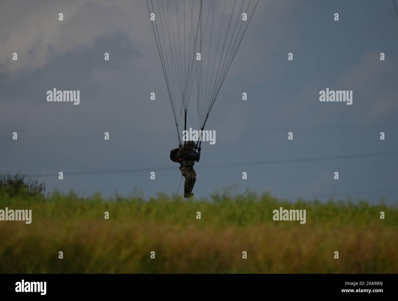 Members of the British, Belgian, Canadian and US military take part in ...
