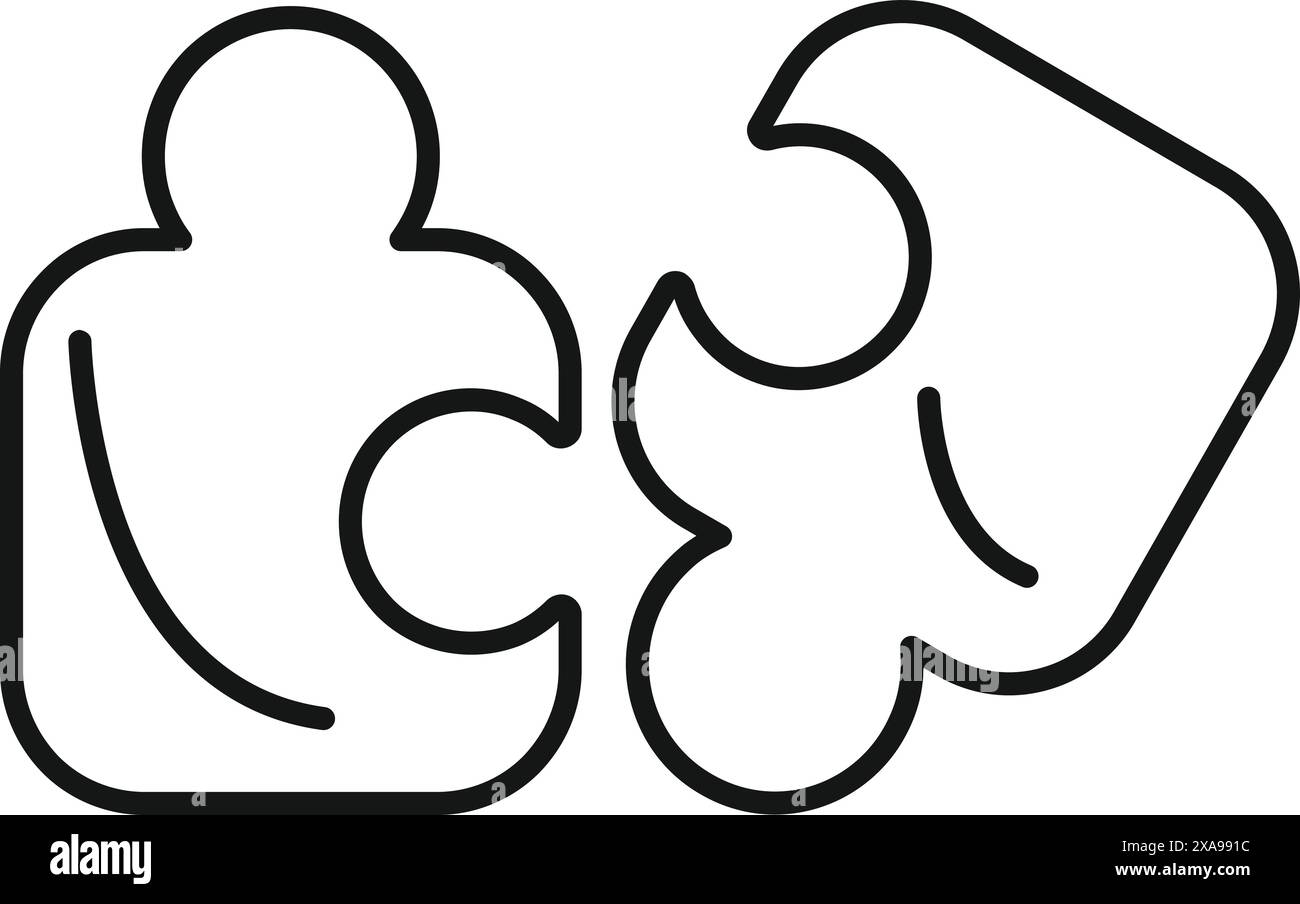 Concept of problem solving shown with two puzzle pieces coming together Stock Vector Image & Art ...