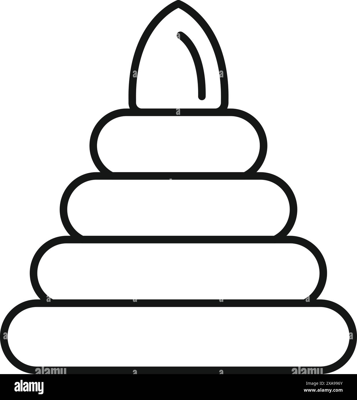 Stacking rings are a simple yet engaging toy that helps children ...