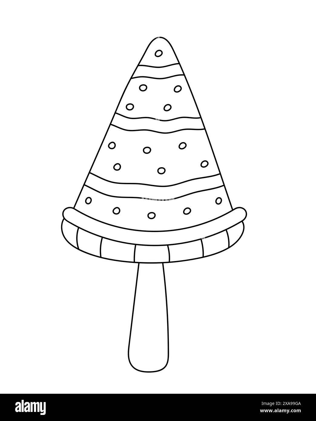 Coloring Page - Beautifully Decorated Ice Cream On A Stick Is An Adult ...