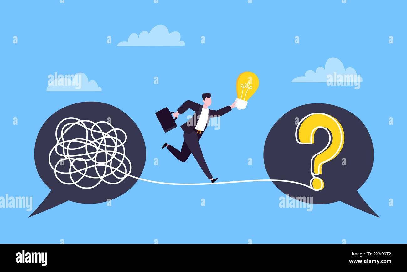 Understanding problem solution simplify challenge Stock Vector Image & Art - Alamy
