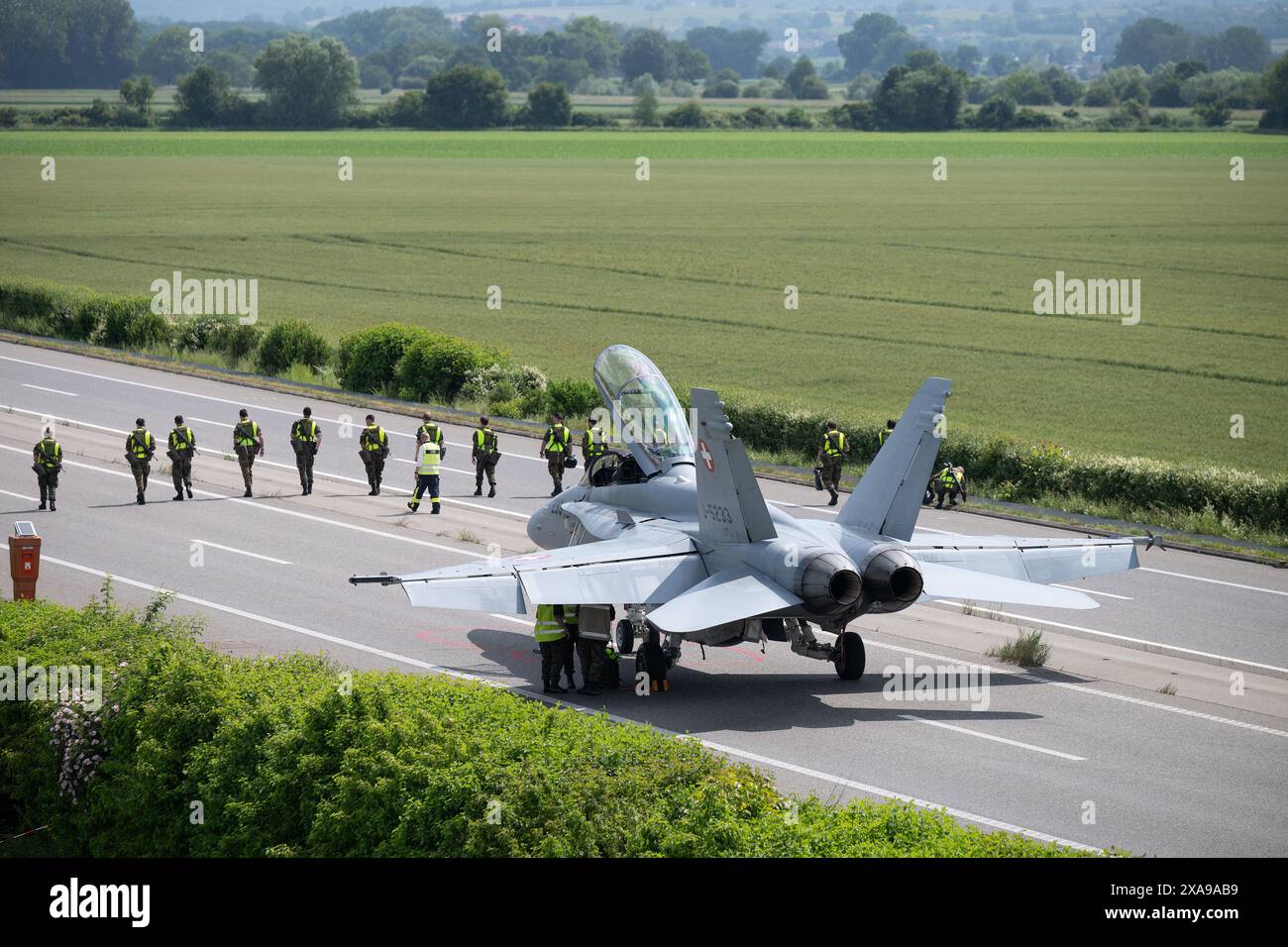 Switzerland: On June 5th, 2024, the Swiss Air Force took off and landed ...