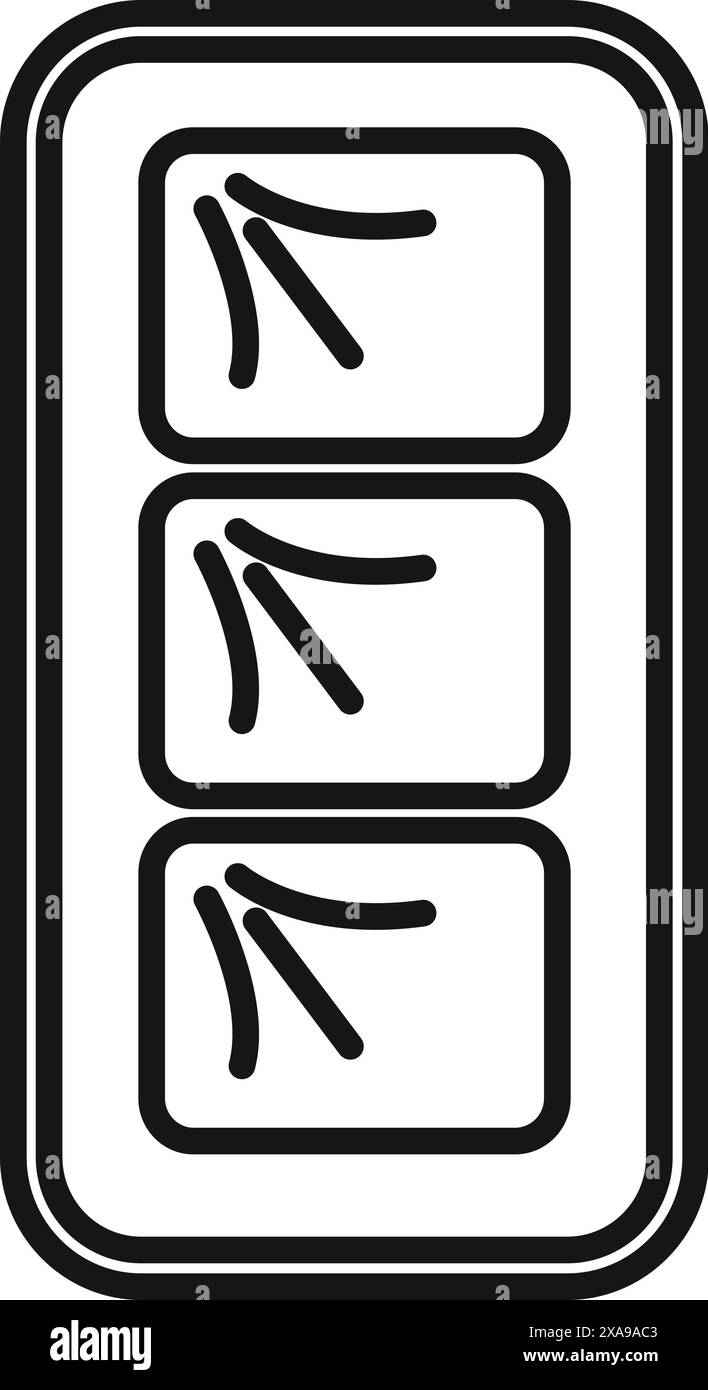 Powering your devices with a multi outlet extension cord Stock Vector ...