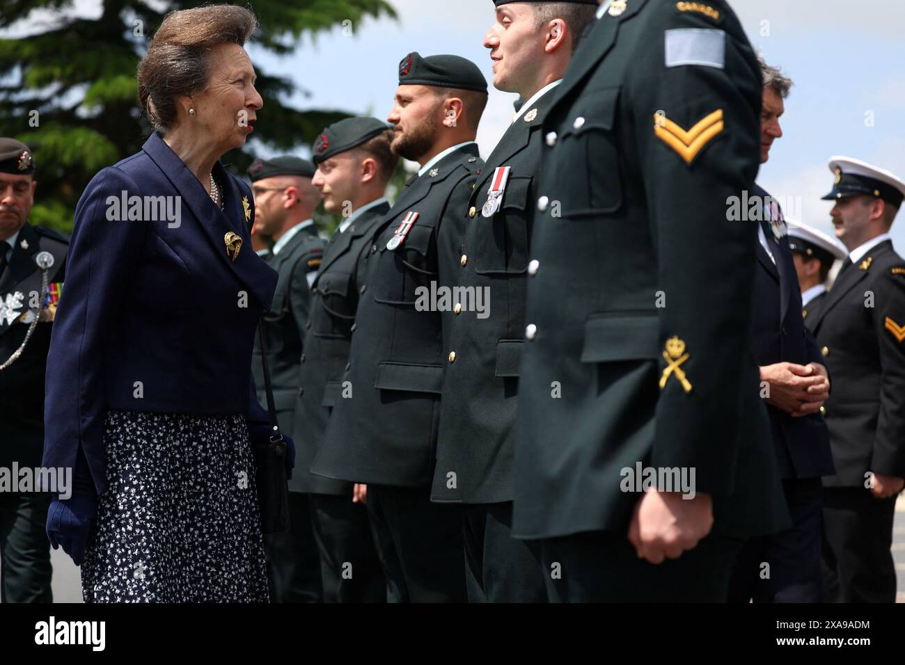 The Princess Royal, Colonel-in-Chief of the Royal Regina Rifles ...