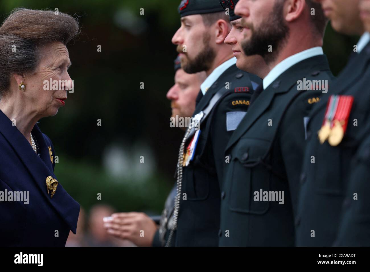The Princess Royal, Colonel-in-Chief of the Royal Regina Rifles ...