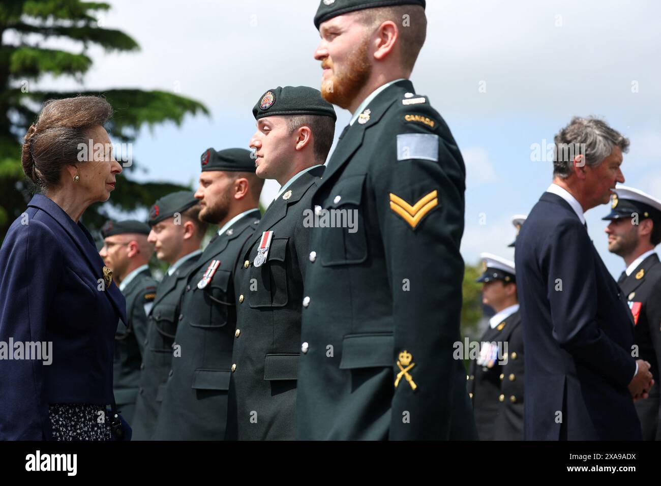 The Princess Royal, Colonel-in-Chief of the Royal Regina Rifles ...