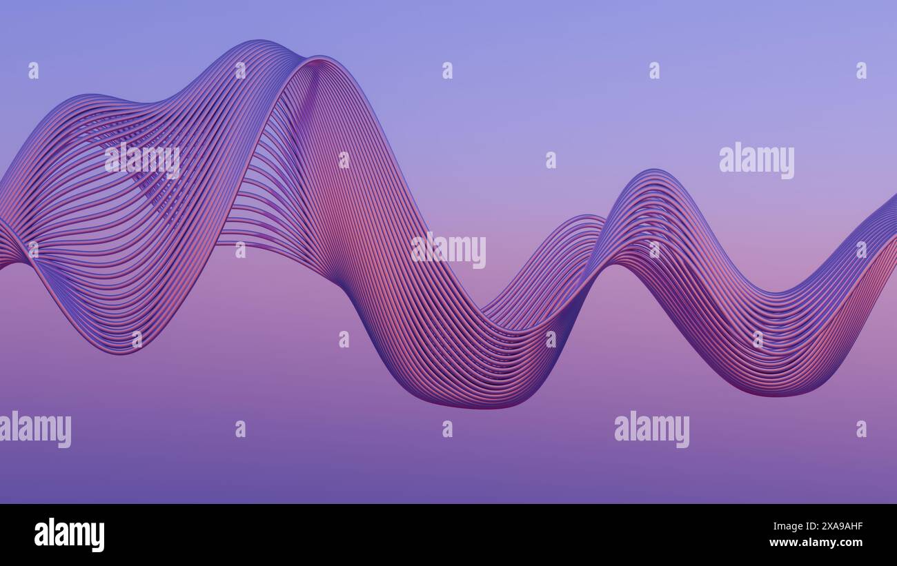 Flowing Waves: Abstract Gradient Curves Stock Photo - Alamy