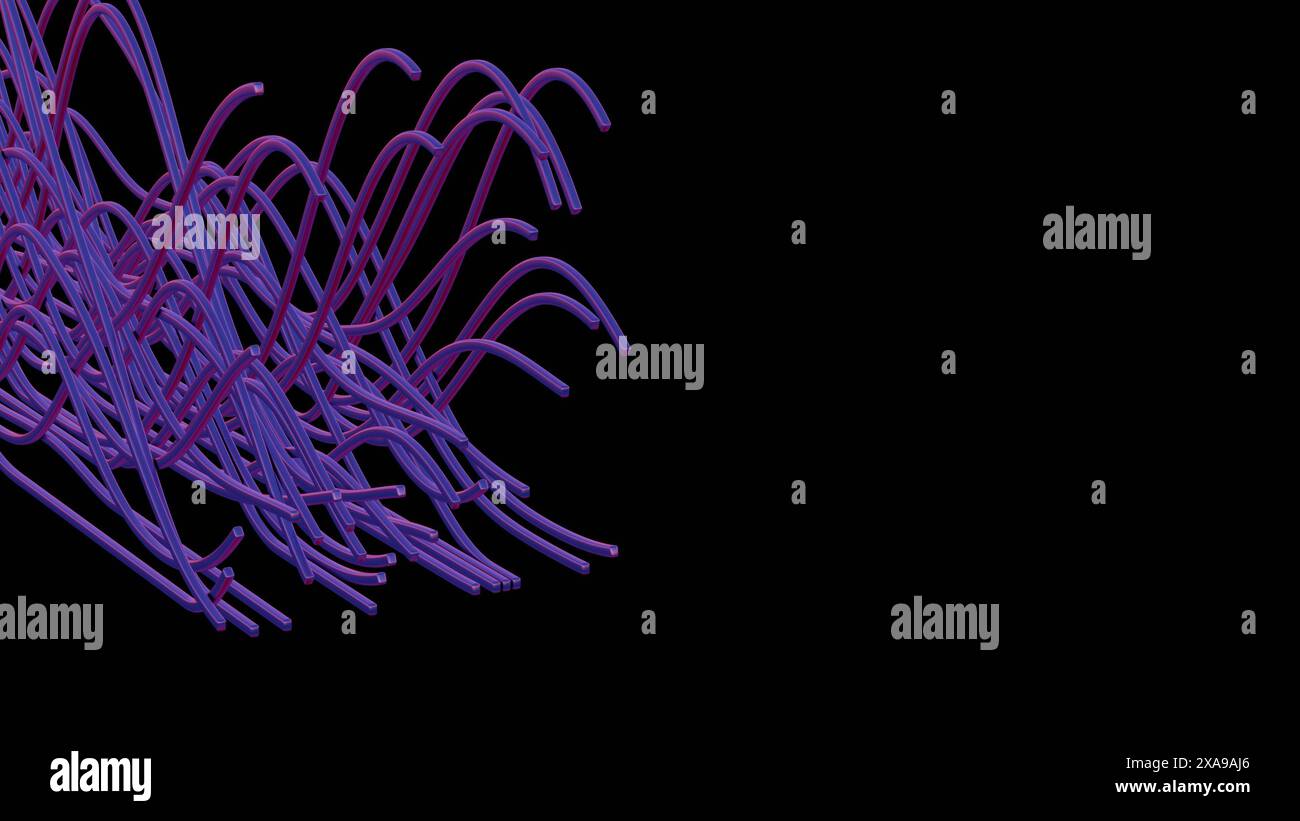 Flowing Waves: Abstract Gradient Curves Stock Photo - Alamy