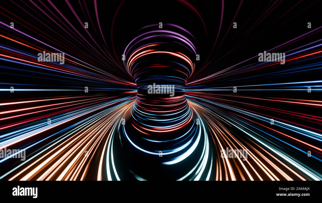 Futuristic tunnel illuminated pathway hi-res stock photography and ...