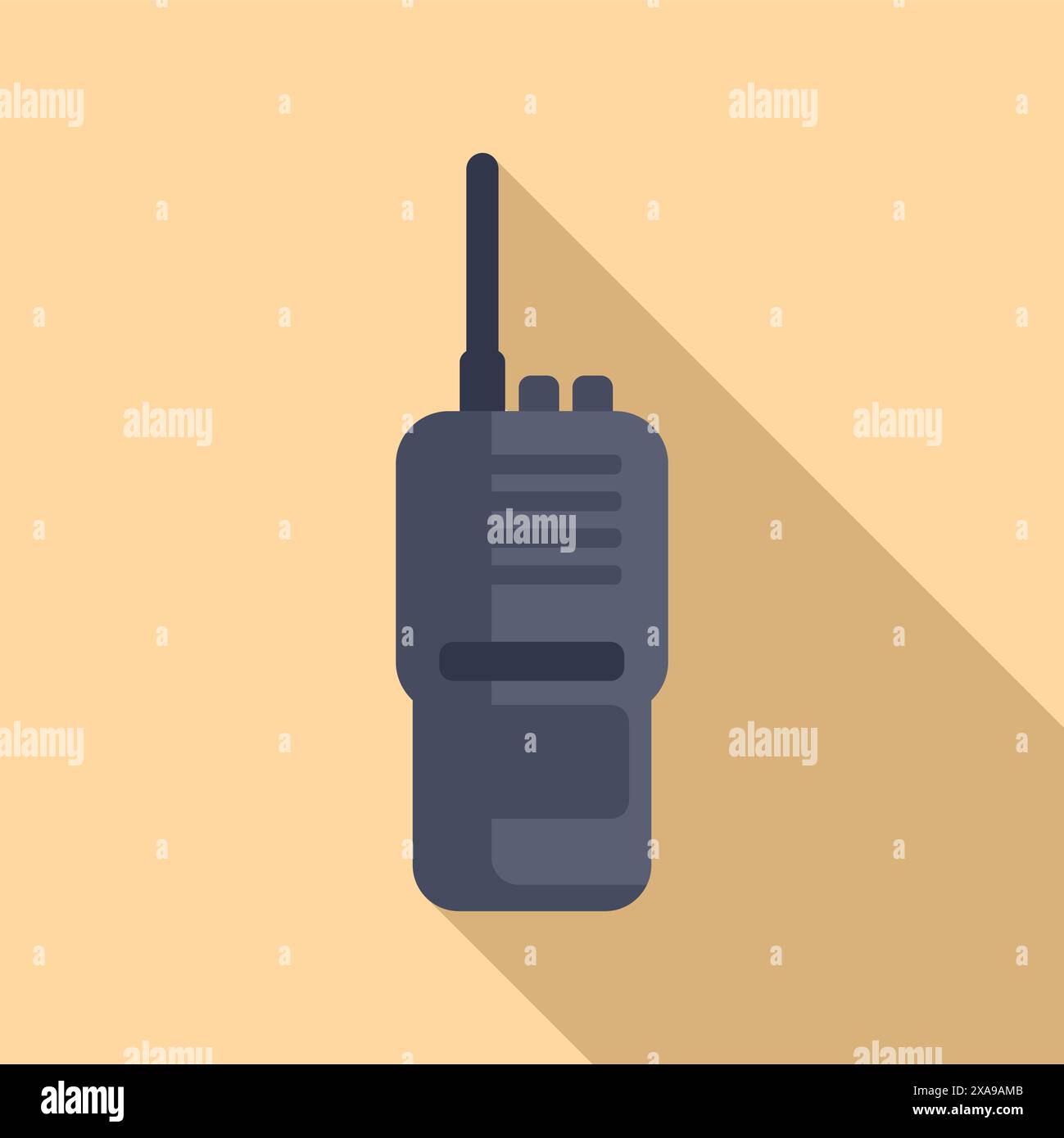 Handheld two way radio, perfect for communication on the job Stock ...