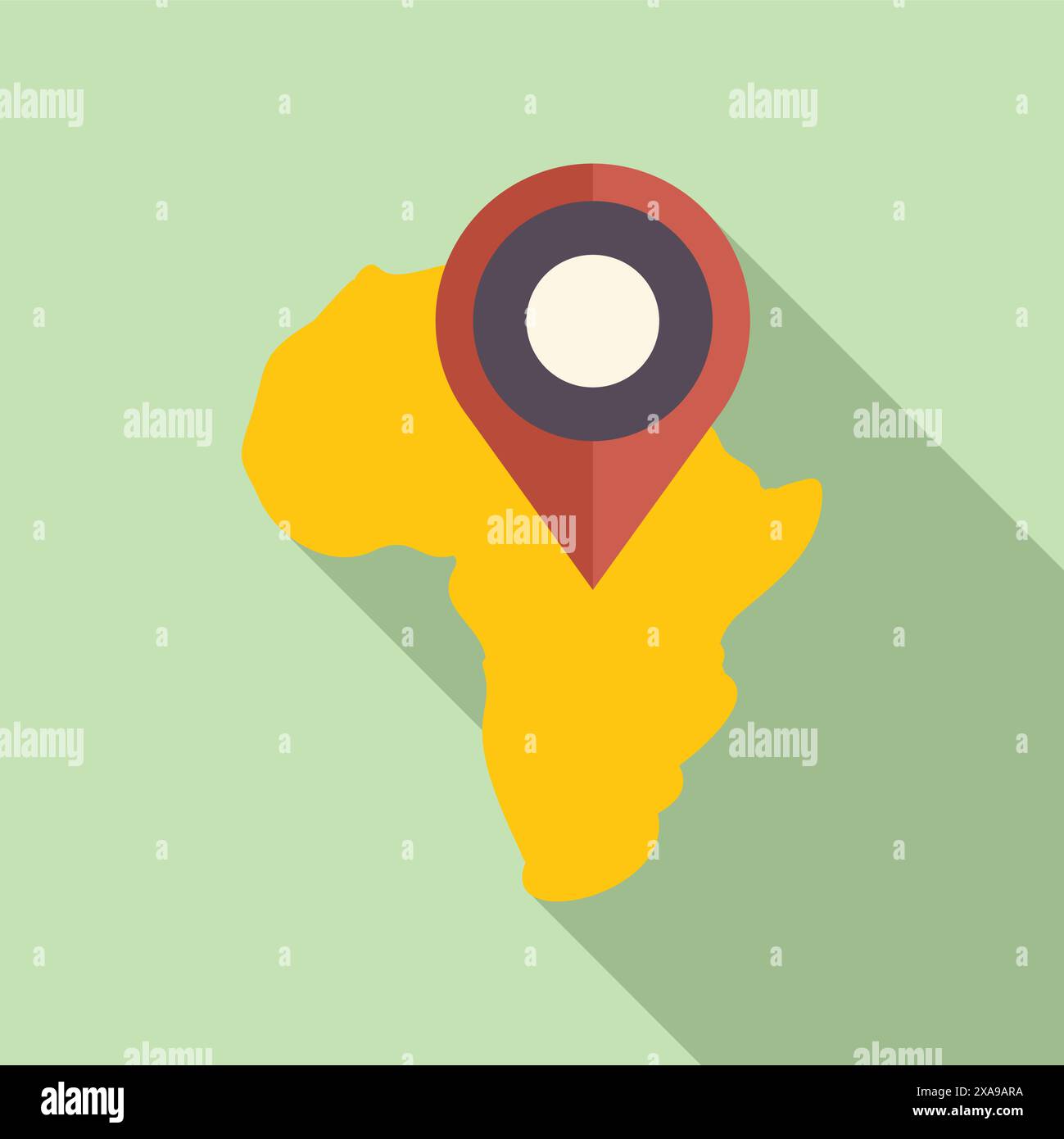 Discover the location of africa on the map with a pin for travel ...