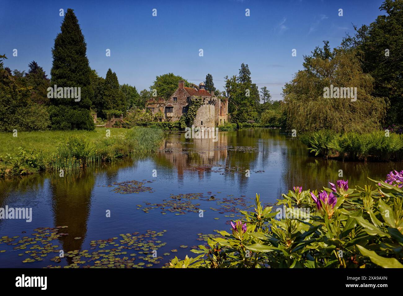 Old Scotney Castle in Lamberhurst Kent EnglandUK Stock Photo - Alamy