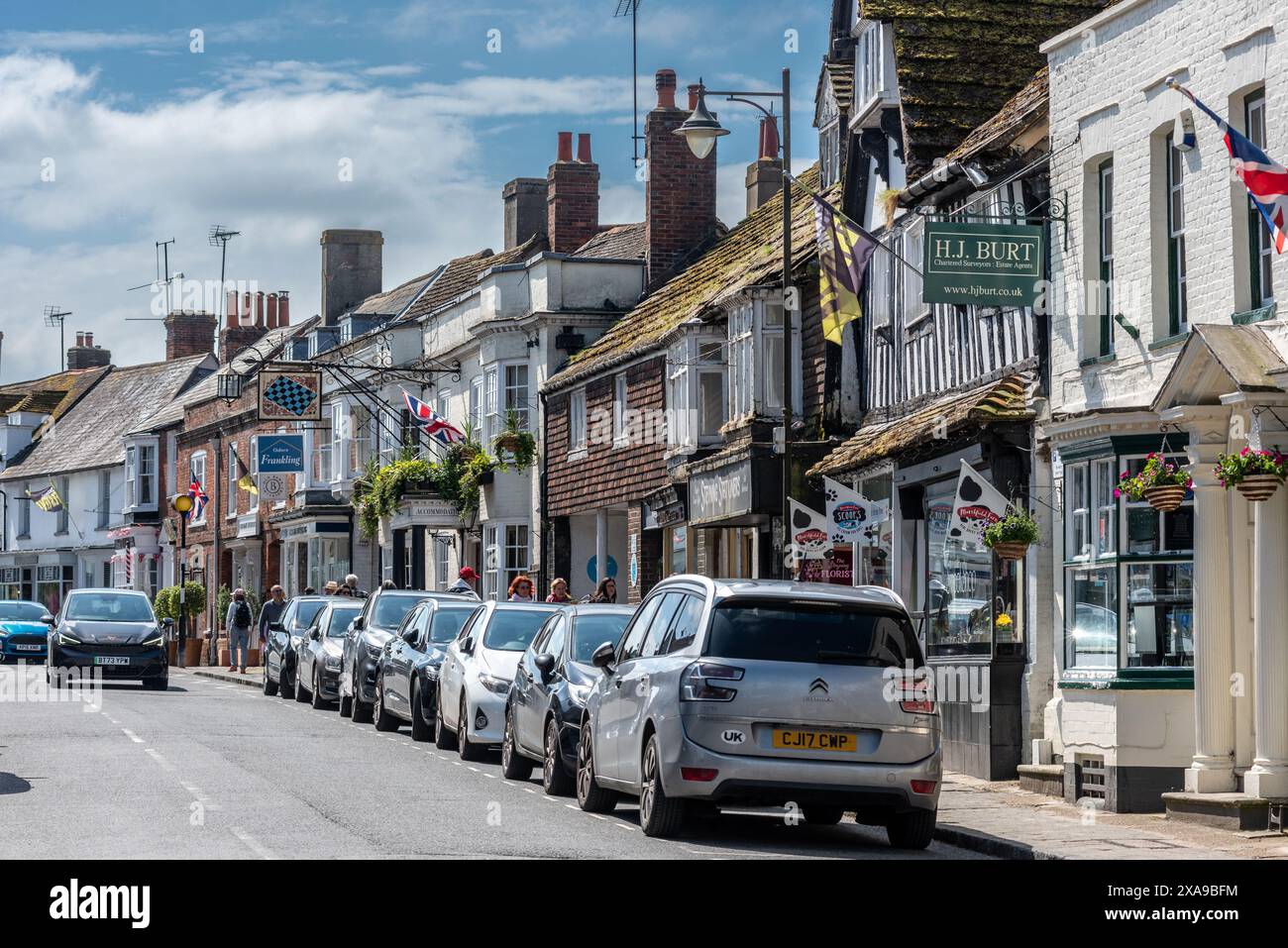 Steyning, June 1st 2024: The High Street Stock Photo - Alamy