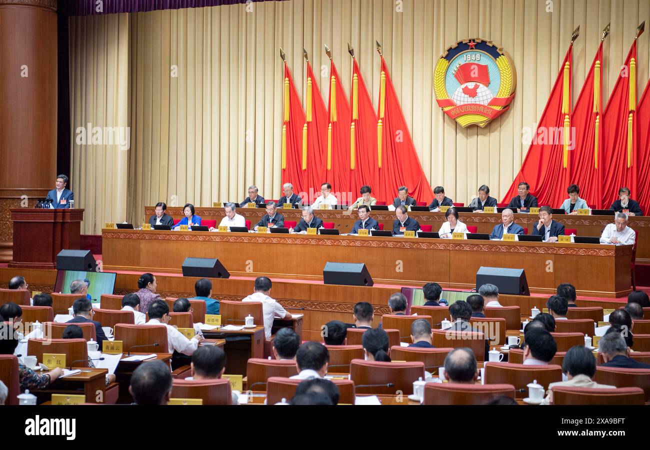 Beijing, China. 5th June, 2024. Wang Huning, a member of the Standing ...
