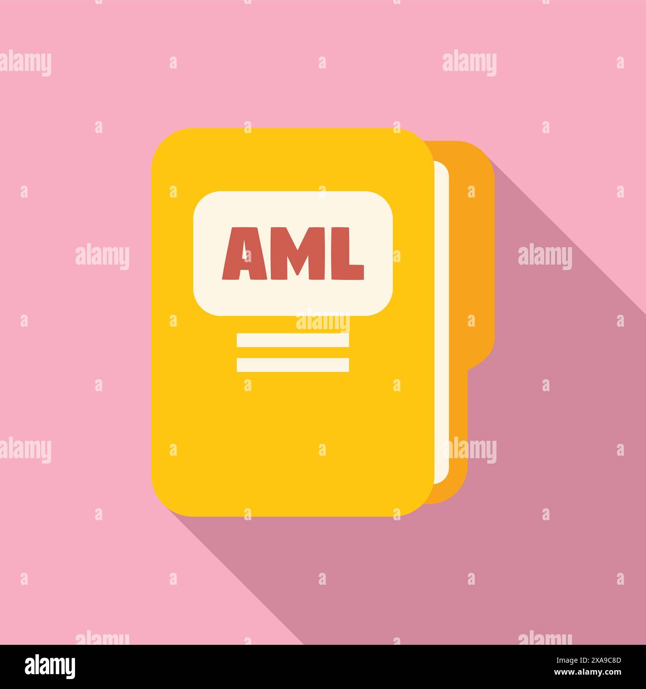 Illustrating the concept of anti money laundering with a folder ...
